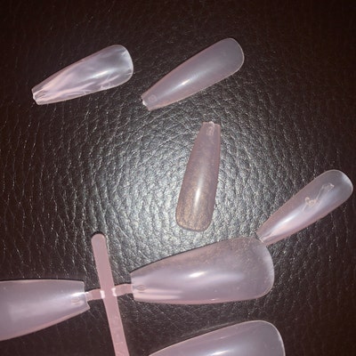 24pcs Long Natural Artificial Finger Nail Set Fake False - Etsy