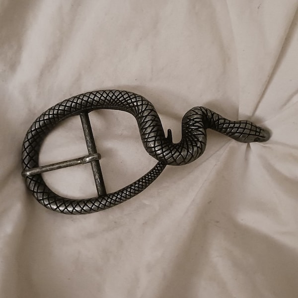 Unique Snake Belt Buckle Pewter Color 6" (L) X 2 5/8" (w) - Etsy