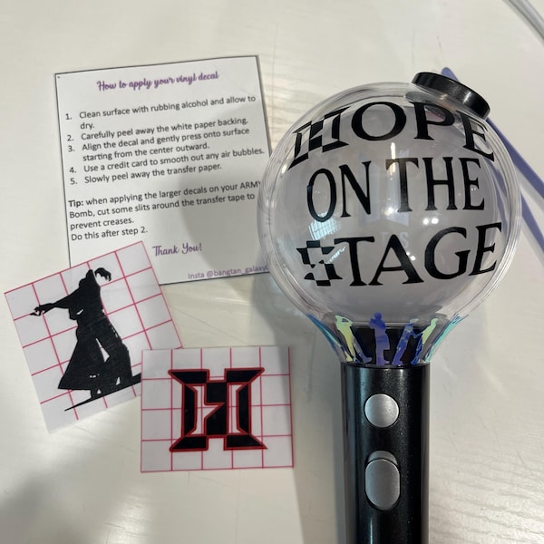Jhope "hope on the Stage" Stickers/army Bomb Decals - Etsy