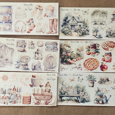 Journal Stickersplanner Stickerswhimsical Stickersjunk Journal Stickers ...