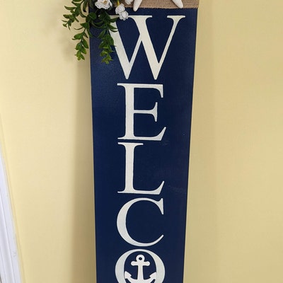 Nautical Welcome Sign - Etsy