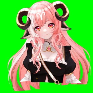Live2d Vtuber Model for Commercial Use Aries the Zodiac Vtuber ready to ...