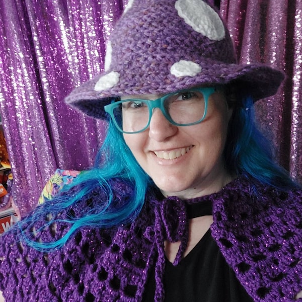 Light Blue Mushroom Wizard Hat Circumference is 23 Inches - Etsy