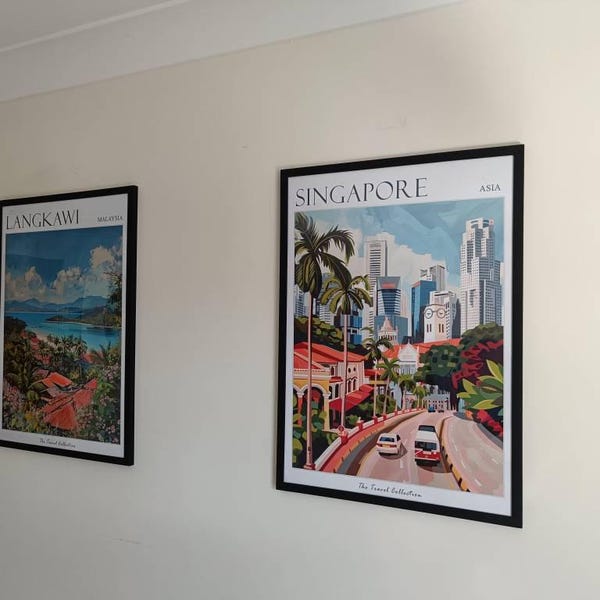 Sabah Poster, Malaysia Travel Print, Malaysian Decor, Asia Travel ...