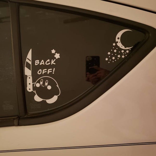 Moon and Star Shower Falling Stars Vinyl Decal | Falling Stars Decal ...