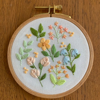 Rainbow Array PDF Pattern Embroidery Digital Download Flower - Etsy