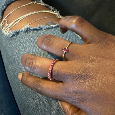 Pave Open Circle Ring by Caitlynminimalist Gold Karma Ring Geometric ...