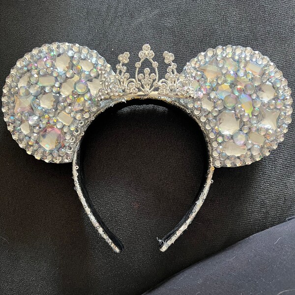 Deluxe Diamond Ears With Crown - Etsy