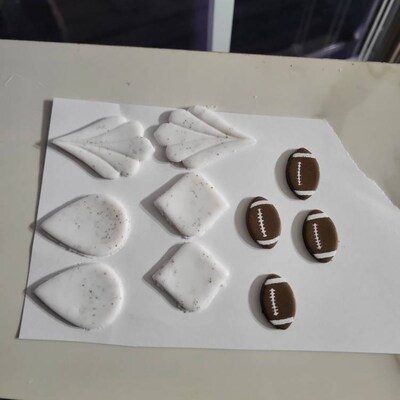 Football Shape Clay Cutter, Football Stud, Pointed Ellipse, Cookie ...