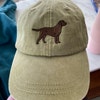 Chocolate Labrador Retriever Dog Hat - Embroidered Men Women Cap ...