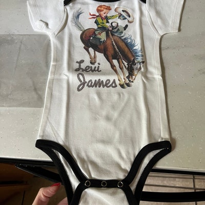 Retro Redhead Cowboy Buckaroo One Piece With Colored Trim. Great ...
