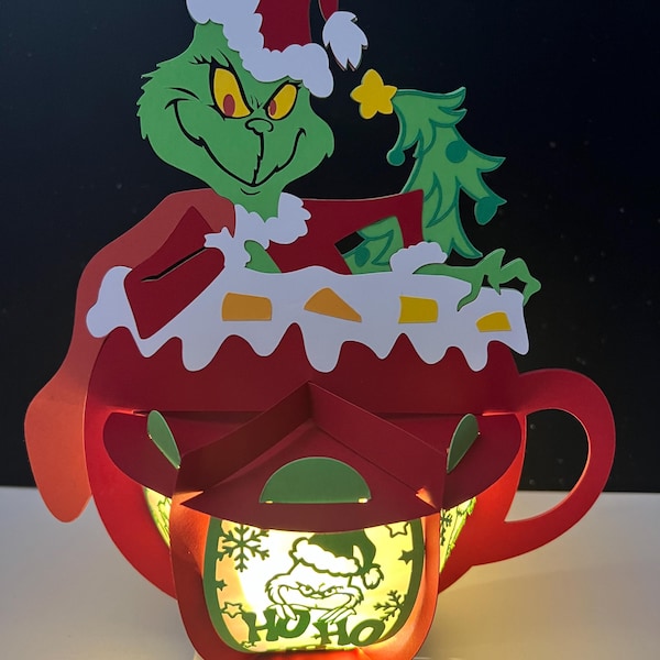 Snowman and Cardinals Shadow Box Svg, Snowman Paper Cut Light Box ...