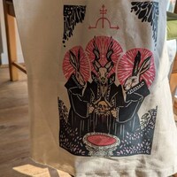 Limited Edition Neon Pink Satanic Risograph Print Occult Riso Halloween ...