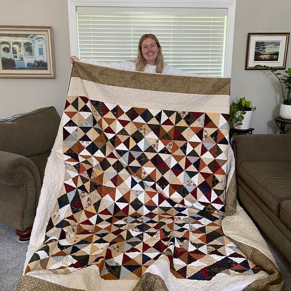 Custom Patchwork Quilt | Handmade-to-order | Customized Color Palette ...
