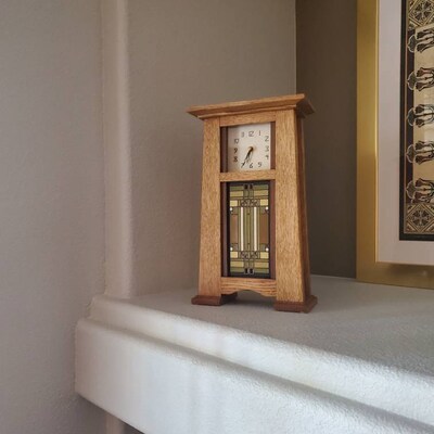 Arts and Craftsman Clock, Ivory Dial - Etsy