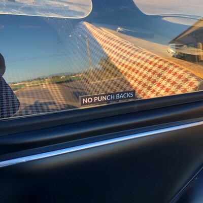 No Punch Backs Sticker Slug Bug Decal Water Bottle - Etsy