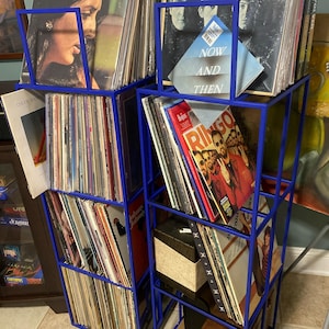 Vinyl Record Storage, Triple Deck LP Album Mobile Cart, Holds 180 360 ...