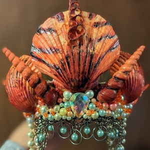 Seashell Mermaid Tiara Princess Shell Tiara - Etsy