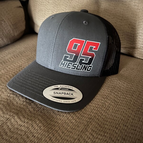 Custom Racing Number Hat, Racing Name and Number Hat, Personalized ...