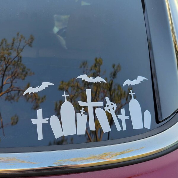 Goth Car Decal | Goth Car Decor | Goth Car Accessories | Spooky Season ...