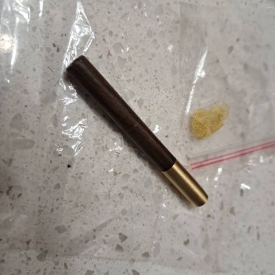 6 Brass One Hitter Pipes W/ Rosewood Adornment Value Pack One Hitter ...