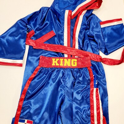 Kids Personalized Boxing Set Robe, Shorts, Baby Gloves. - Etsy