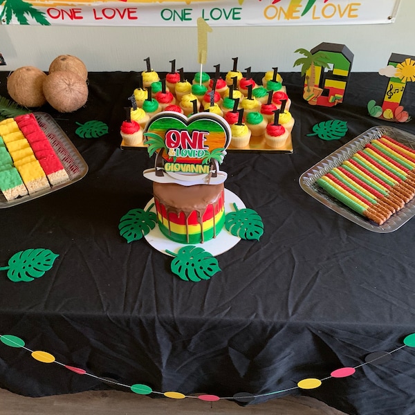 One Love Cake Topper | One Love Party | One Love Birthday | One Love ...