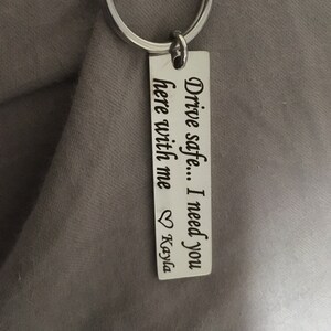 Drive Safe keychain Custom Keychain Couples Keychain Key | Etsy