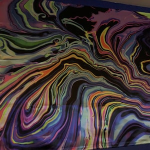 Acid Rain blacklight Trippy Tapestry Psychedelic UV Reactive - Etsy