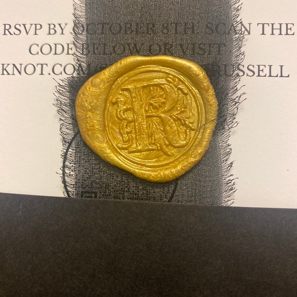 Alphabet Letter " R " Wax Seal Stamp , Sealing Wax Stamp, Wax Stamp ...