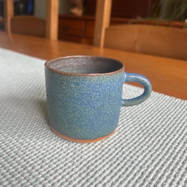 St Ives Ocean Blue Splash Cornish Seaware. Hand Thrown Stoneware Mugs ...