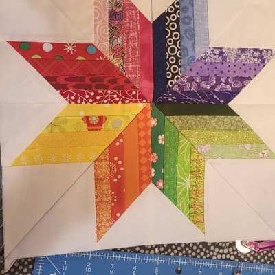 Pineapple Quilt Block Pattern FPP Small Mini 3-inch - Etsy