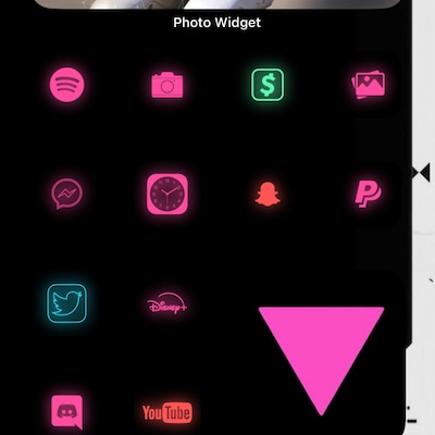 50,000 MEGA NEON Ios Icons Pack Bundle iPhone IOS 14 App Aesthetic Free ...