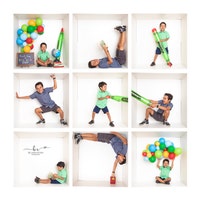 White Photo Box Grid 9 Box Template Photoshop Template - Etsy Canada