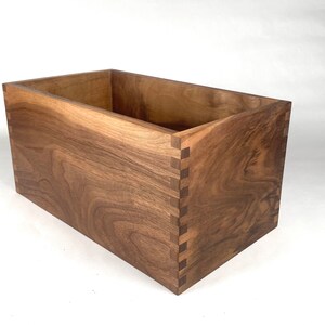 Handmade Solid Walnut Sliding Lid Box - Etsy