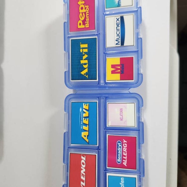 The Pocket Pharmacy Stickers for the Medimate 1 & 2 Pill Case Stickers ...