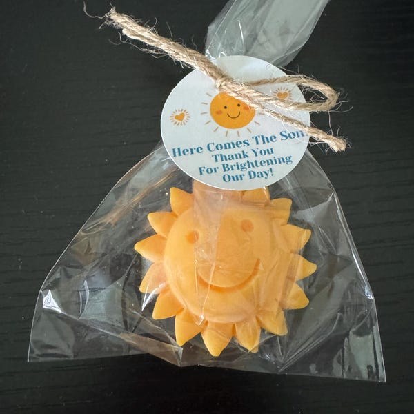 Sun Baby Shower Soap Favors Sunshine Soap Here Comes the Son Soap Baby ...