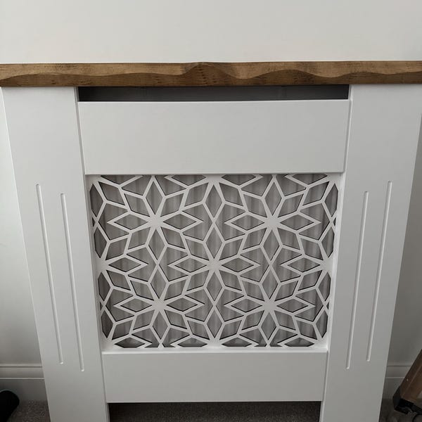 Art Deco Trellis Column Decorative Screen for Radiator Cabinets | Laser ...