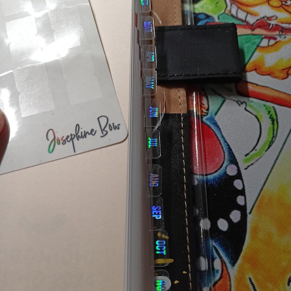 MONTHLY HEADERS Paint Swatch 3 Colour Combinations Functional Stickers ...