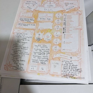 Spellfire Character Sheets D&D 5e - Etsy