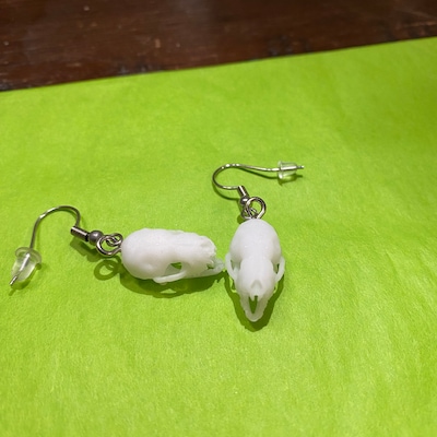 Animal Skull Dangle Earrings 3D Printed Mix and Match - Etsy