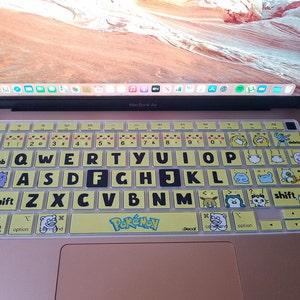 Pikachu Keyboard Sticker/cover for MacBook Pro and Air Decal for Apple ...