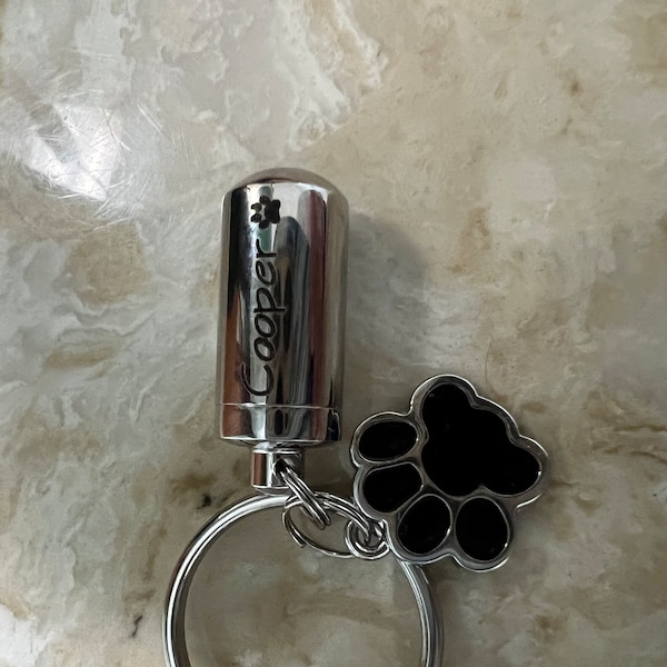 Dog Urn Cremation Keychain, Personalized Memorial Ashes Keychain Gift ...