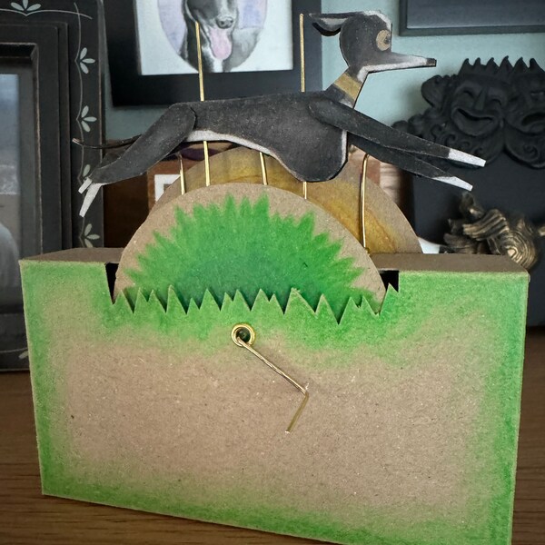 Origami Whippet/greyhound/sighthound Includes Base, Hanging Loop and ...