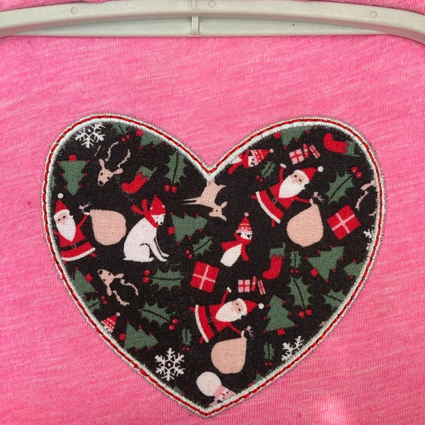 Heart Applique Digital Machine Embroidery Design 5 Sizes, Heart ...