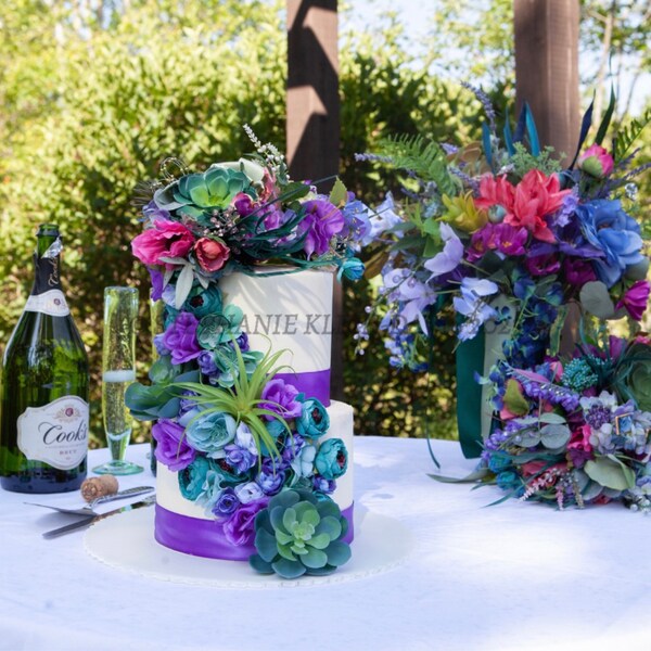 Made to Order-example Only | Hot Pink Brooch Bouquets Package |fabric ...