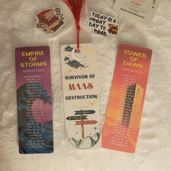 Book Besties BFF Matching Bookmarks Red Heart Bookish Gift for ...