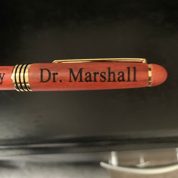 Personalized Pen Gift, Engraved Pen and Case, Custom Pens for Men, Wood ...