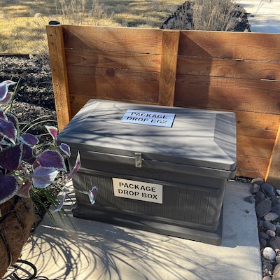 Package Drop Box Sign. Please Leave Packages in the Box Sign. Sign for ...