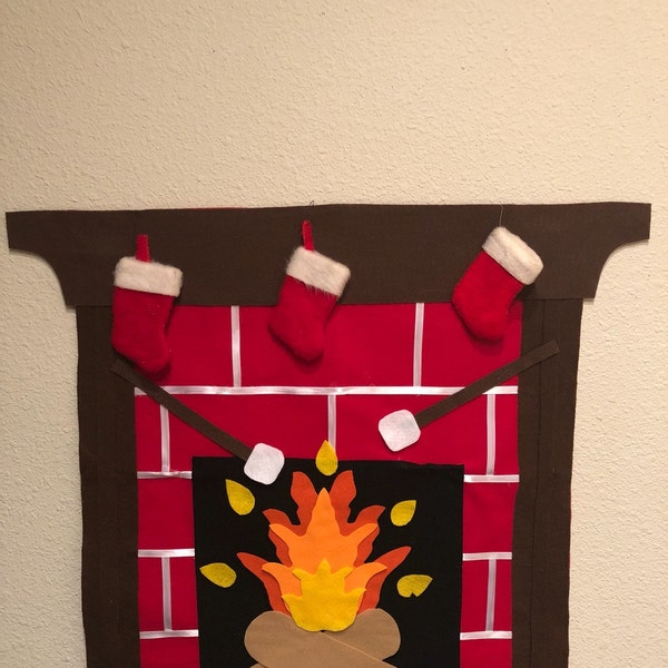 Felt Fireplace ( Interactive ) - Etsy